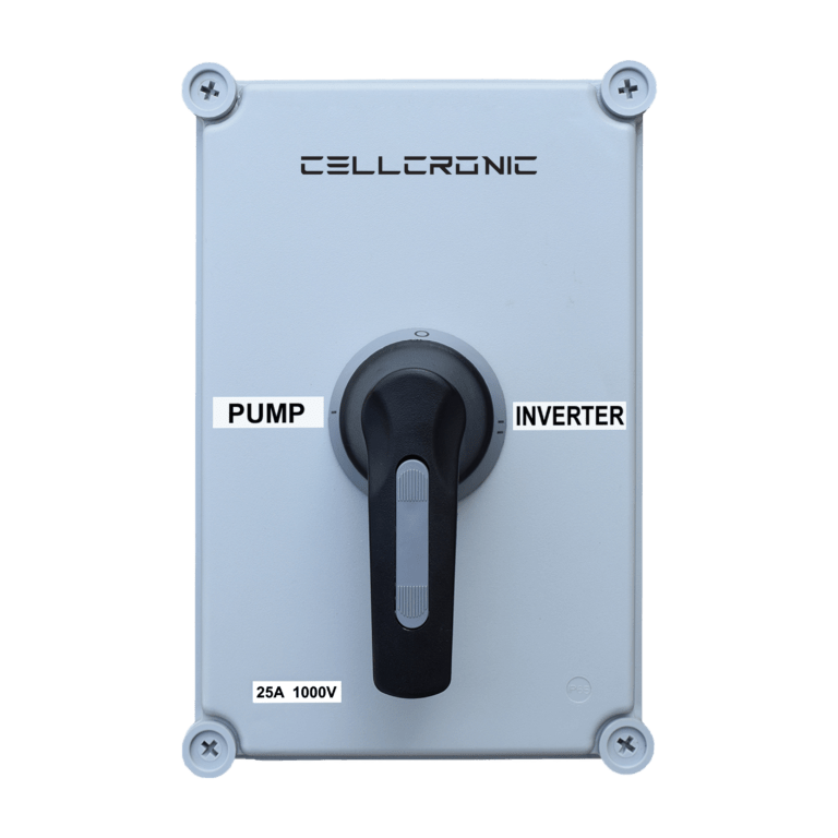 Dc changeover switch for water pump - Cellcronic Inverter