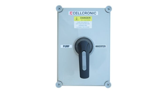 Dc changeover switch for water pump - Cellcronic Inverter