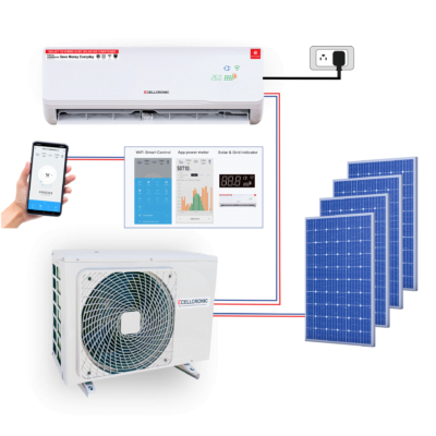 Galaxy 7G Hybrid AC/DC Solar Air Conditioner 1.5 Ton - Cellcronic Inverter