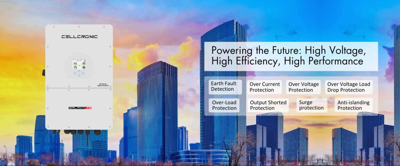 Galaxy 7G EU 20Kw High Voltage Hybrid Inverter - Cellcronic
