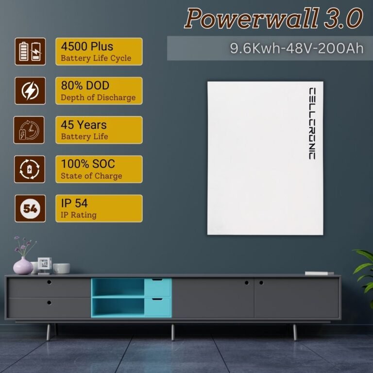 Powerwall 3.0 9.6Kwh-48V-200Ah - Cellcronic
